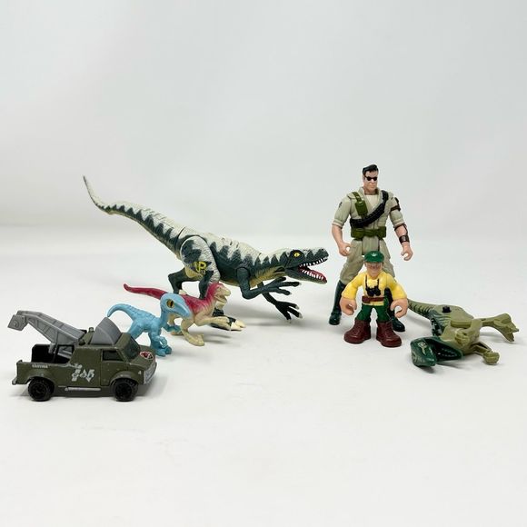 Toys | Vintage 1997 Jurassic World Jp3 7 Piece Toy Lot | Poshmark